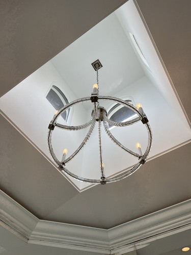 Visual Comfort CRYSTAL CUBE ROUND FLATLINE CHANDELIER | eBay