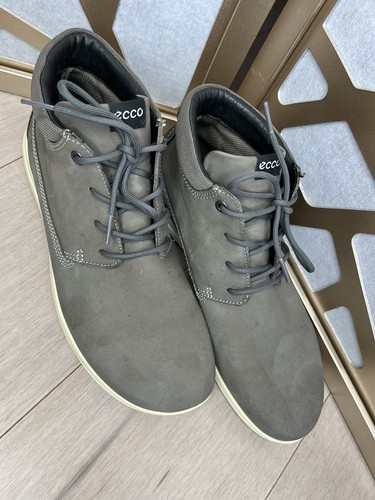 Ecco CALGARY HIGH Men Leather Nubuck Casual City Sneaker Boot Shoe 42 ...