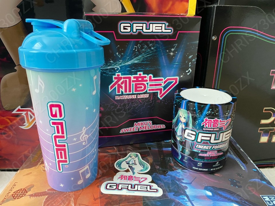 GFUEL Miku’s Sweet Melodies DIVA Collector's Box + Shaker Cup + Tub ...