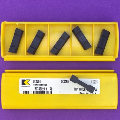 5pc KENNAMETAL GC 4250 Carbide Grooving Inserts; KC935 🎯Machinist | eBay