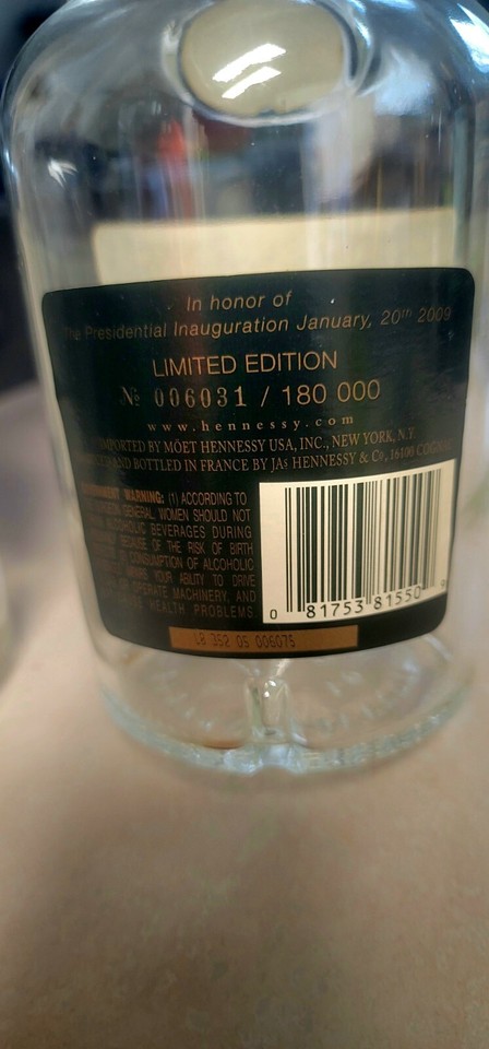 Limited edition cognac Hennessy Barack obama commemorative 44th | eBay