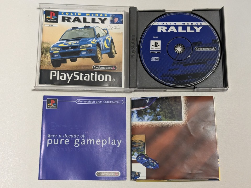 Colin McRae Rally Sony PlayStation 1 Game With Manual And Poster Vgc | eBay