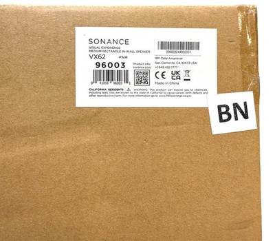Sonance VX62 Visual Experience Rectangular 6.5” 2-Way In Wall Speakers (Pair) BN | eBay