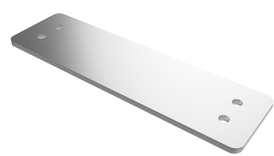 Outboard Transom Support Plate - 3/16" Double Hole Top Plate by Halk ...