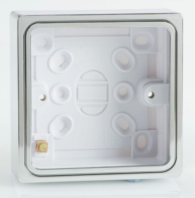 Varilight Single 1 Gang Pattress Surface Switch Wall Back Box ...