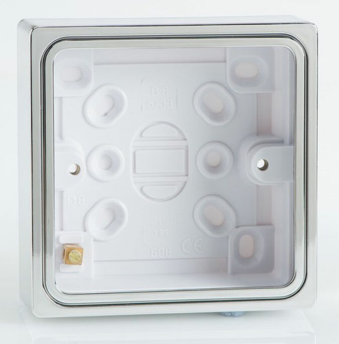 Varilight Single 1 Gang Pattress Surface Switch Wall Back Box ...