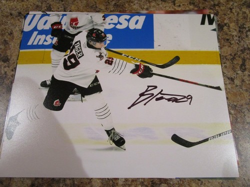 BRAYDEN YAGER SIGNED 8X10 MATTE PHOTO MOOSE JAW WARRIORS PITTSBURGH ...
