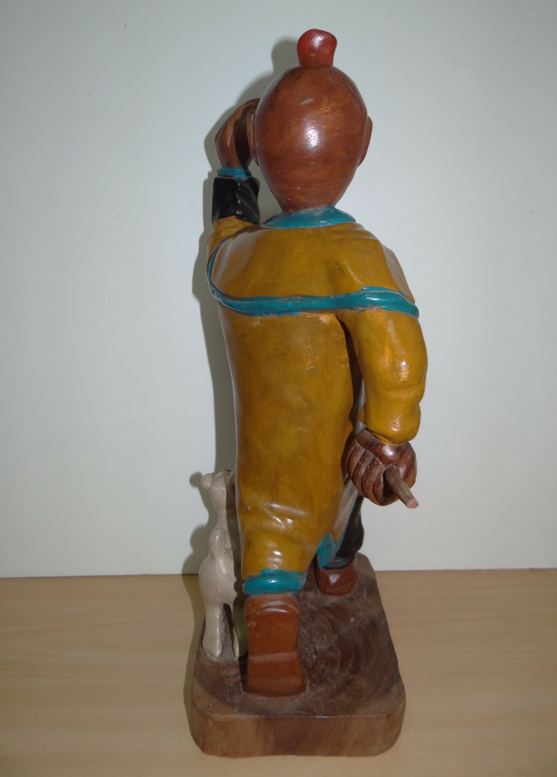 Tintin bois Tim Struppi Hand Carved Wooden Figure Figurine 48cm Tall ...