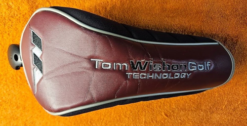 TOM WISHON GOLF TECH. DRIVER HEADCOVER BLACK - MAROON | eBay