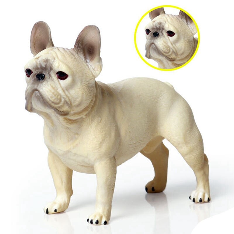 Pug Dog French Bulldog Models Standing Position Action Figure Kids6367 ...