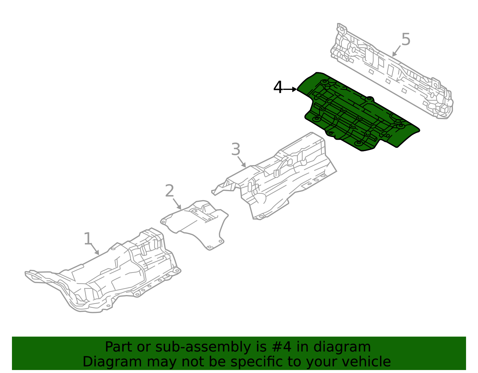 JAGUAR E-PACE HEAT SHIELD FRONT J9C12357 2018 2019 2020 2021 OEM for ...