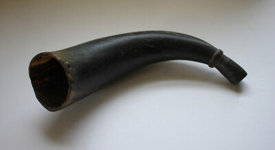 Antique Vintage Black Powder Horn Muzzleloader | eBay