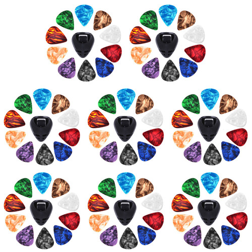 10Pcs Celluloid Guitar Picks & Pick Holder Set Guitar Accessories (0.96mm) FR | eBay