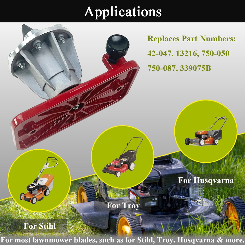 Red Magnetic Wall Mount Professional Lawn Mower Blade Balancer 42-047 ...