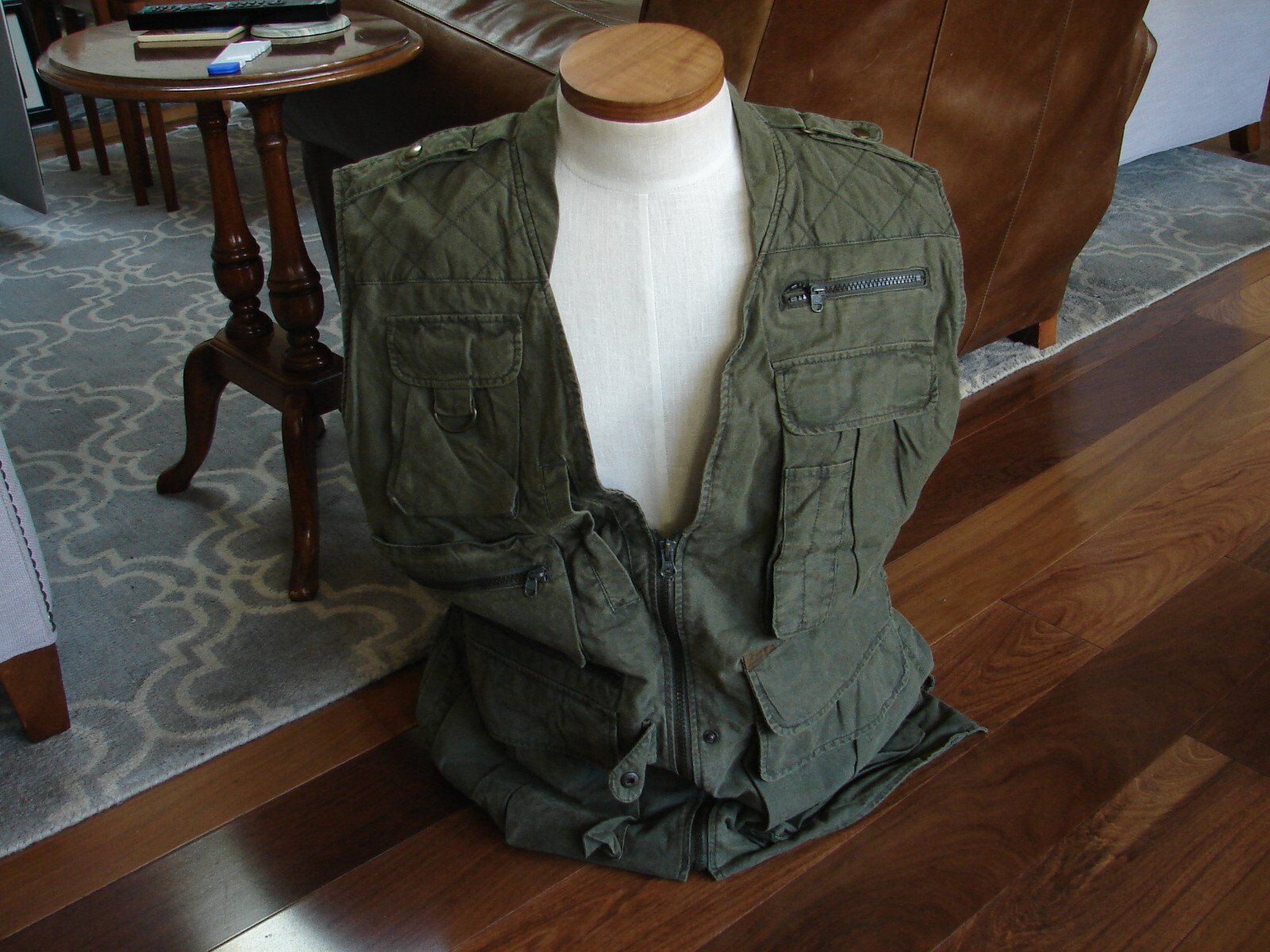 Vintage Woolrich Classic Hunting Safari Vest Mens Lar… - Gem