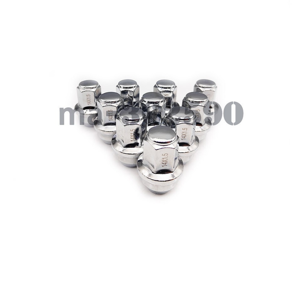 ACPZ-1012-B 24 14x1.5 21 HEX Chrome Lug Nuts Ford F150 Expedition ...
