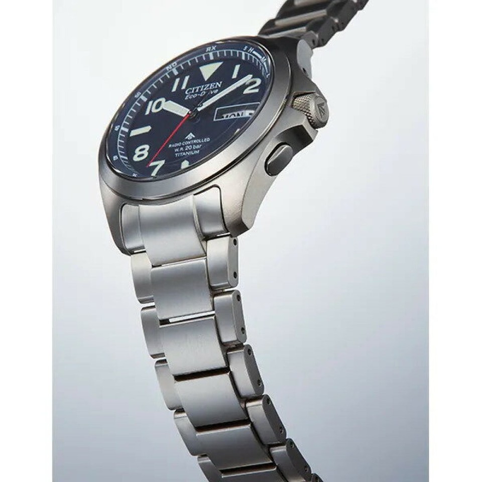 Citizen Promaster Land Eco-Drive AT6080-53L Blue Dial Titanium Solar ...