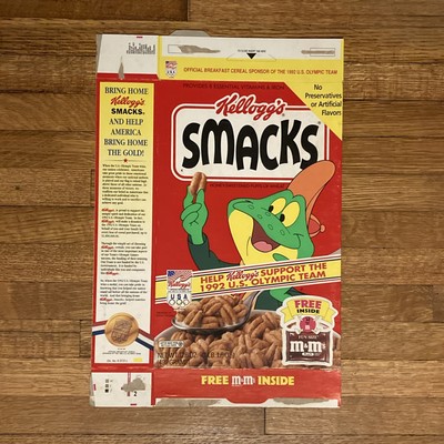 1991 Vintage Kellogg's Smacks Cereal Box - 1992 Olympics - M&Ms | eBay