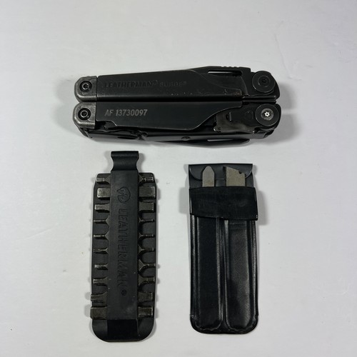 (RARE) 🔥 Leatherman Surge Multi Tool Black Oxide USA W/ Extra Bits ...