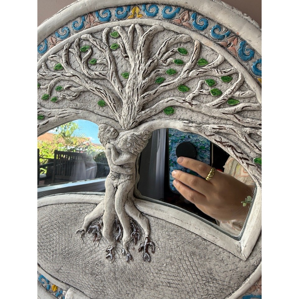 Handmade Plastered Mirror Tree of Life by Thor Lopez | Fantasy Mythical ...
