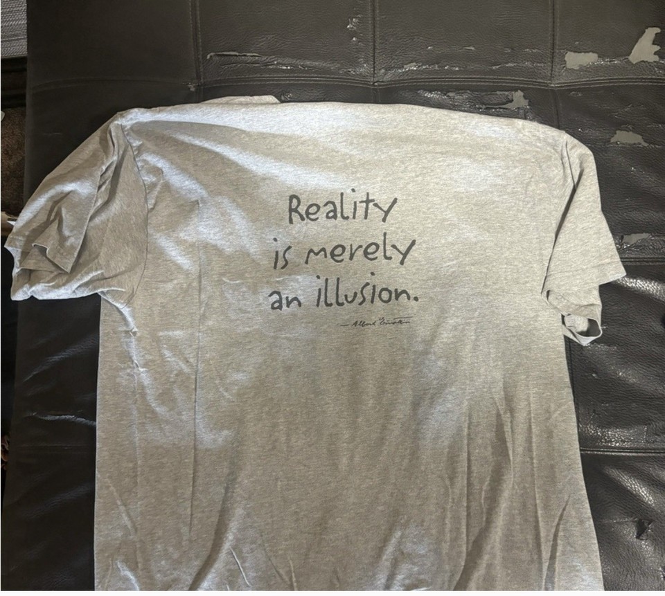 Albert Einstein Vintage 90s T-Shirt “reality Is Merely An Illusion” | eBay