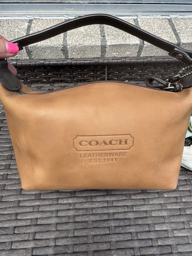Coach Est 1941 mini leather Bag pouch baguette satchel | eBay