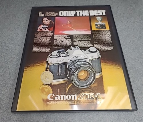 Canon Camera AE-1 1979 Print Ad Framed 8.5x11 Wall Art | eBay