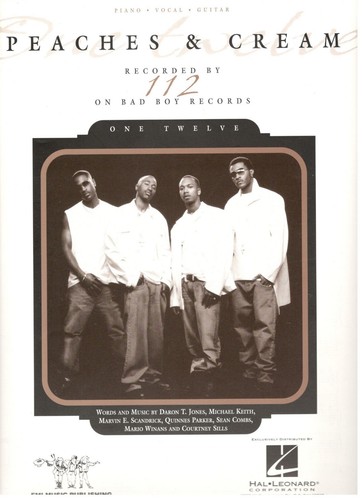 112 "PEACHES & CREAM" SHEET MUSIC-PIANO/VOCAL/GUITAR-VERY RARE-BRAND ...