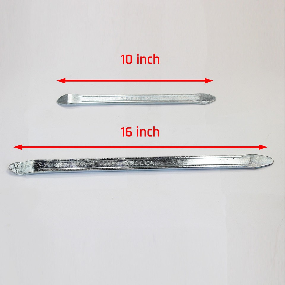 16" + 10" Tyre Lever Bars Tire Iron Changing Bar Remover Repair Tools ...