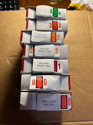 SMEAD FILE LABELS (2) 67370, 67371, (2) 67372, 67373, 67374 PARTIAL ...