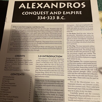 Command Magazine May/June 1991 Alexandros Conquest and Empire 334-323 B ...