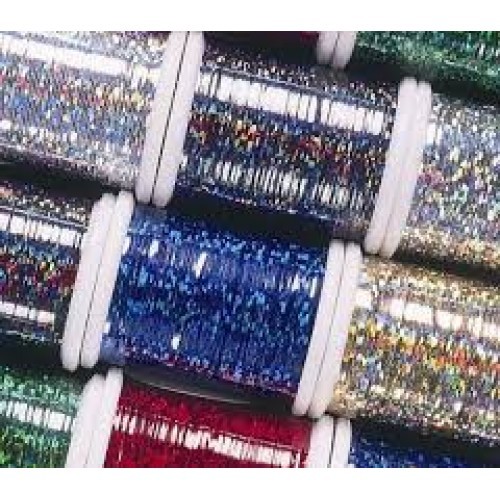Fly Tying Tinsel, TWO Spools Holographic Tinsel, Three sizes, range of ...