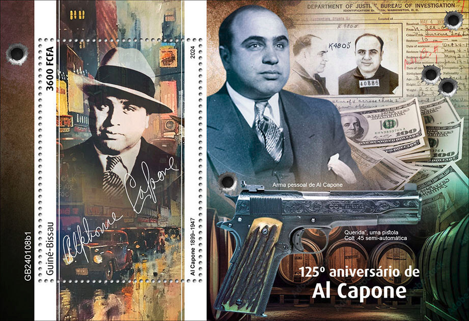 Metralleta De Al Capone Pegatinas De Al Capone | Diseños únicos