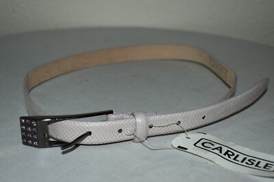 CARLISLE WOMENS SIZE Small Cupid pink leather BELT w BUCKLE NWT 28-32 ...