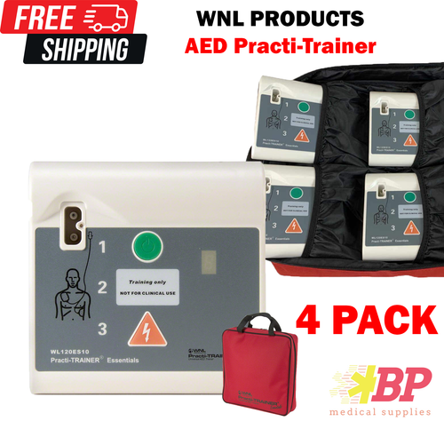WNL Products Practi-Trainer Universal AED Trainer Essentials - 4 PACK ...