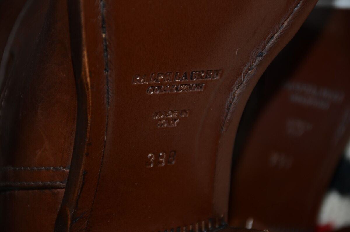 Ralph Lauren Collection Purple Label Equestrian Leather Tall Ralph Lauren Collection Purple Label Equestrian Leather Tall