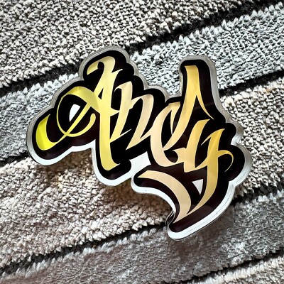 Name Magnet : ANDY | for Fridge, Locker or Office | graffiti ...