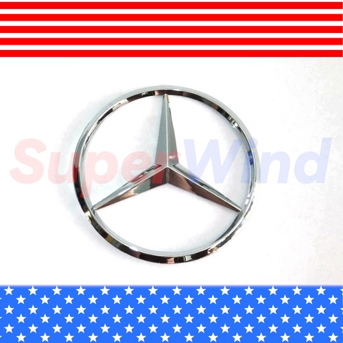 SuperWind for Mercedes Benz Chrome Star Rear Trunk Logo Badge Decal ...