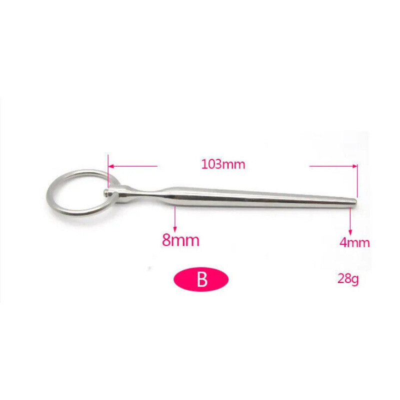 Stainless Steel Metal Male Tube Peni Beads Plug Dilator Sounding ...