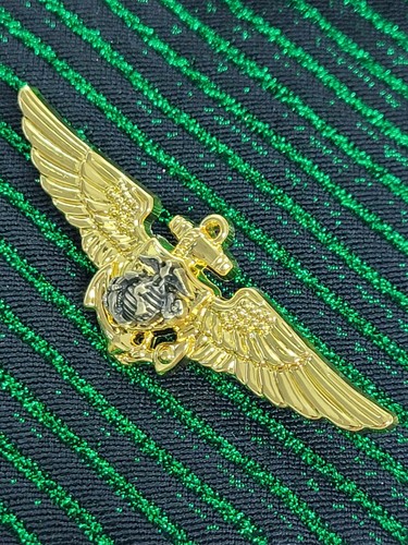 US Marine Corp Pilot Aviation Wing Badge Insignia Pin USMC Aviator EGA ...