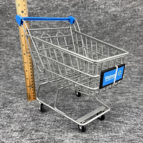 Mini Metal Walmart Shopping Cart Buggy Doll sized 10” No Additional ...