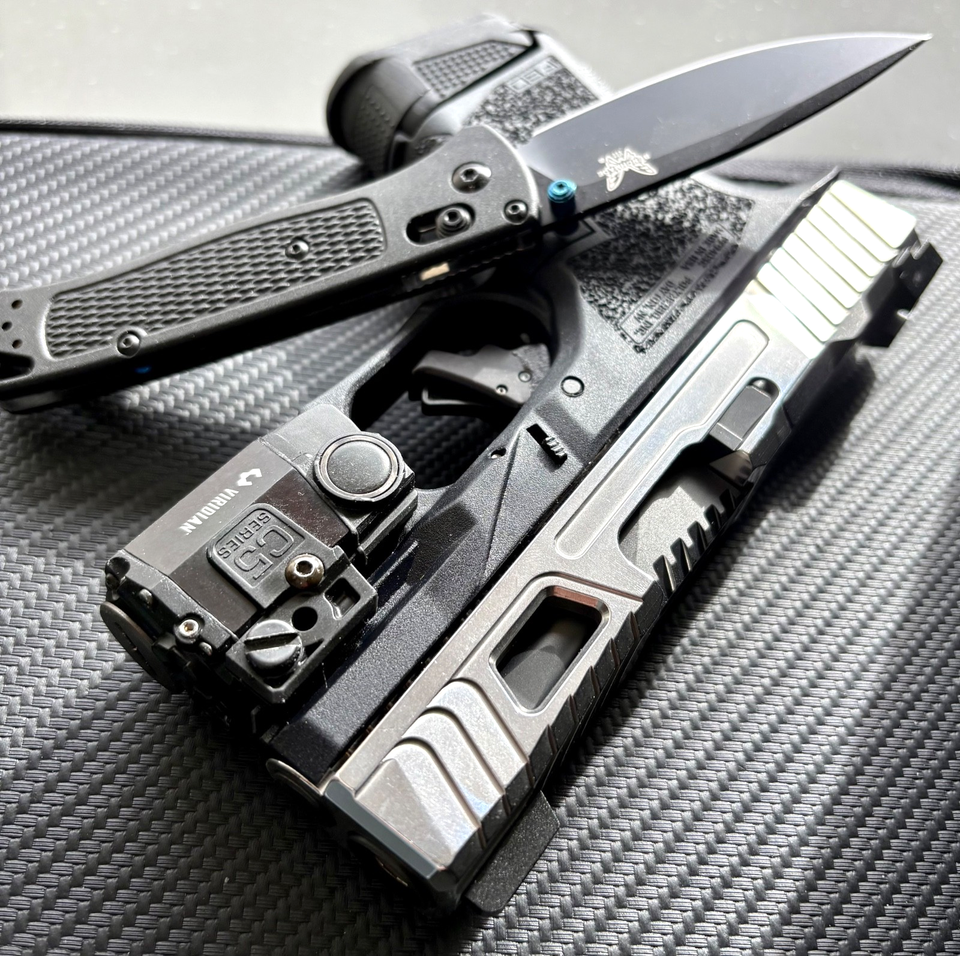 Zaffiri Glock 26 Gen 3 Slide Custom Silver Complete G26 Upper RMR Cut ...