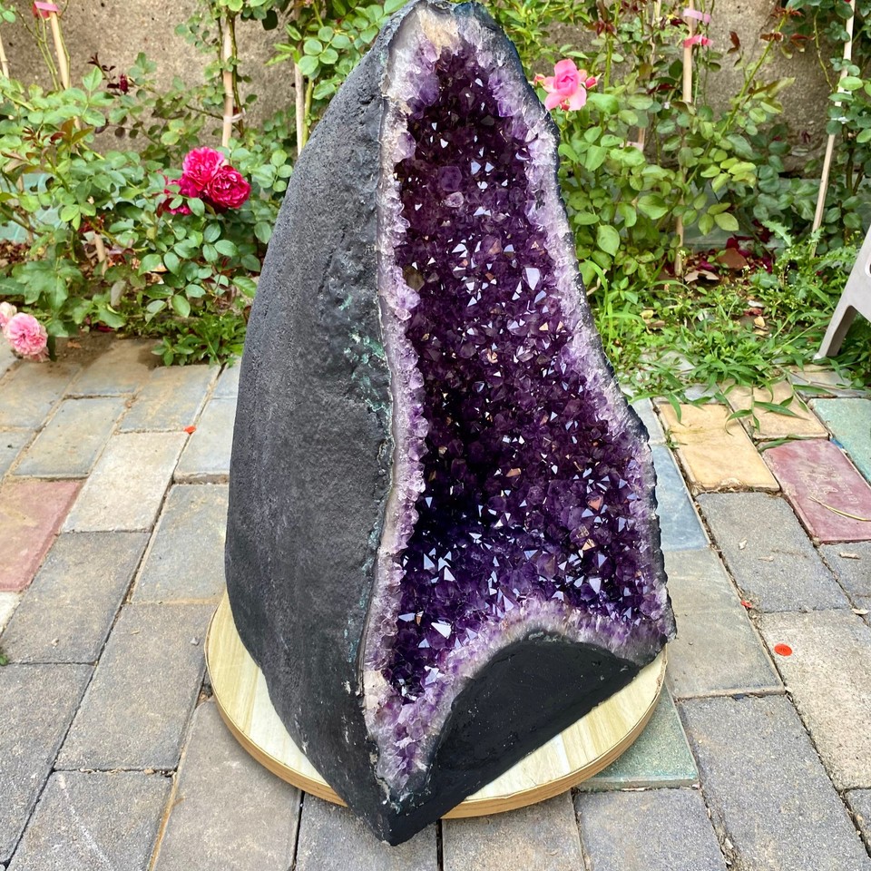 86.31LB Top Natural Amethyst Crystal Church Cathedral Geode Mineral ...