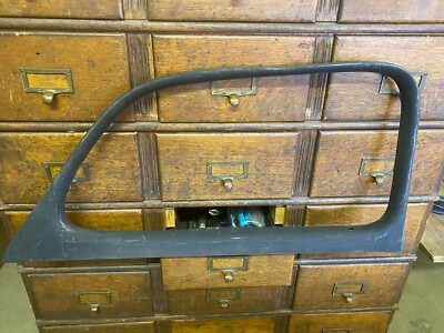 1937 BUICK SPECIAL 4-DOOR SLANTBACK RIGHT FRONT WINDOW INSIDE GARNISH ...