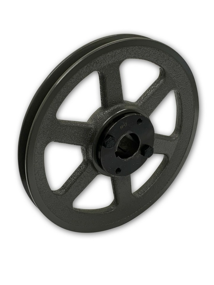CAST IRON ELECTRIC MOTOR PULLEY SHEAVE 8.25", 1 SINGLE GROOVE FOR 3L 4L ...