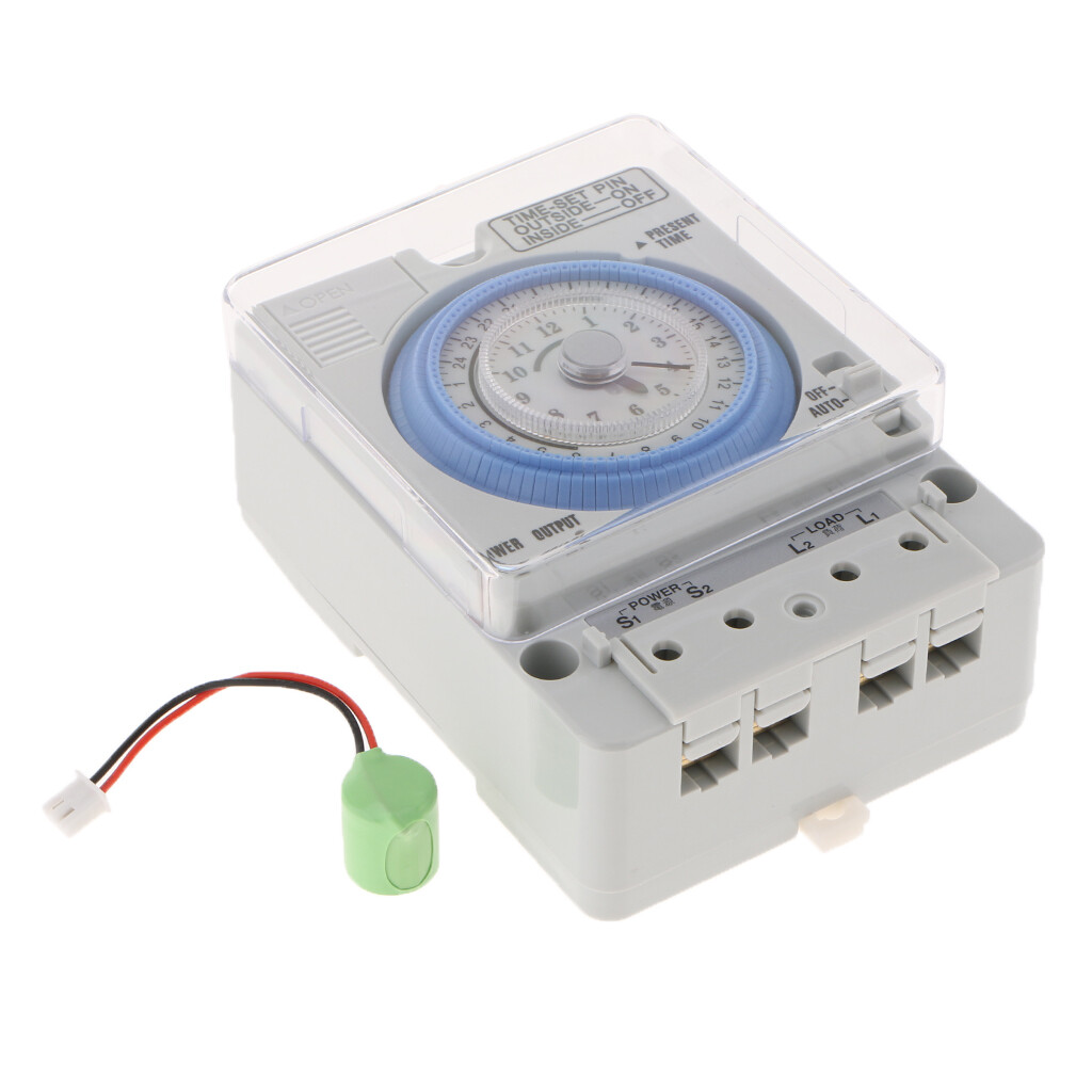 24H Chronometry Timer Mechanical Switch Industrial Analogue Timer -100 ...