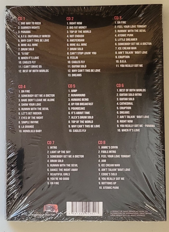 Van Halen The Best Days (Radio Broadcast Recordings) New 8 CD Box Set ...