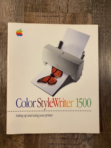 Apple Color StyleWriter 1500 Manual, 1996, 030-9903-A | eBay