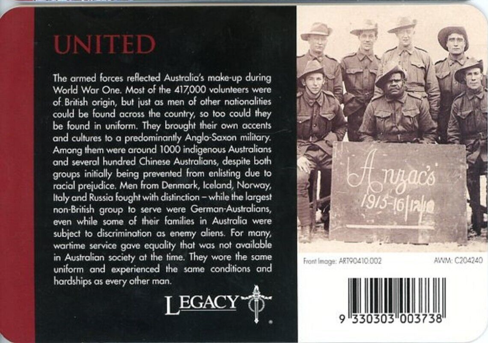 AUSTRALIAN : 2018 ANZACS Spirit - 50 Cent - UNITED | eBay