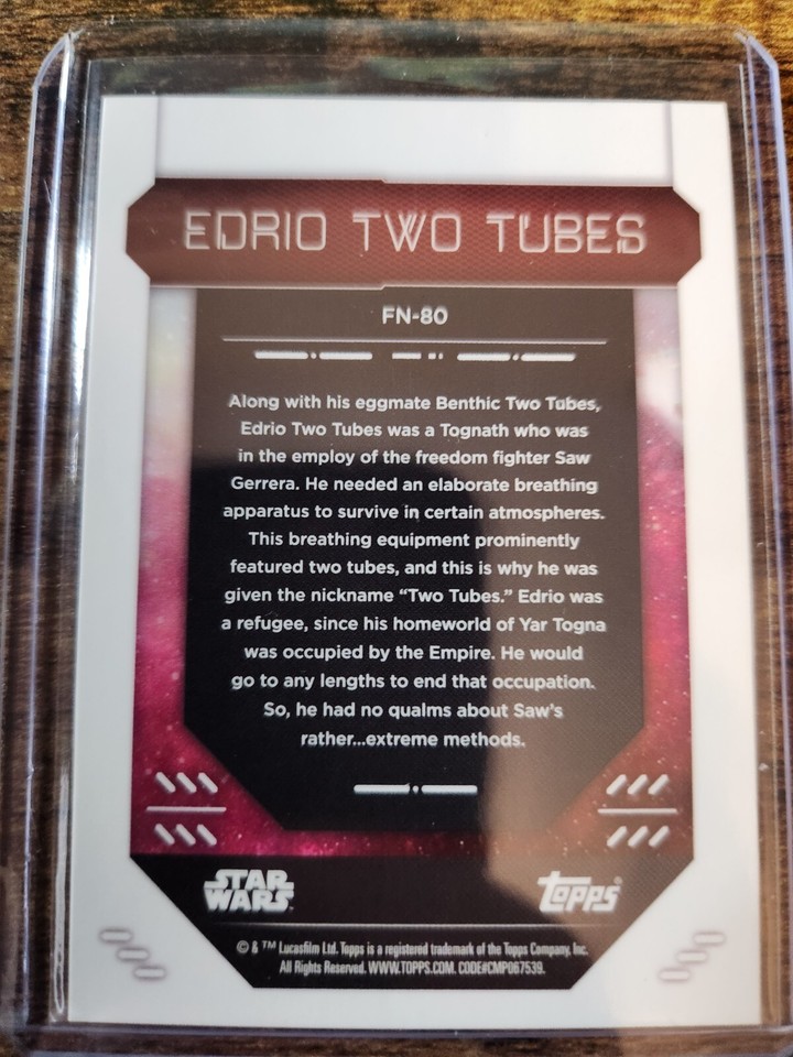 2023 Topps Finest Star Wars Edrio Two Tubes #FN-80 Rogue One | eBay